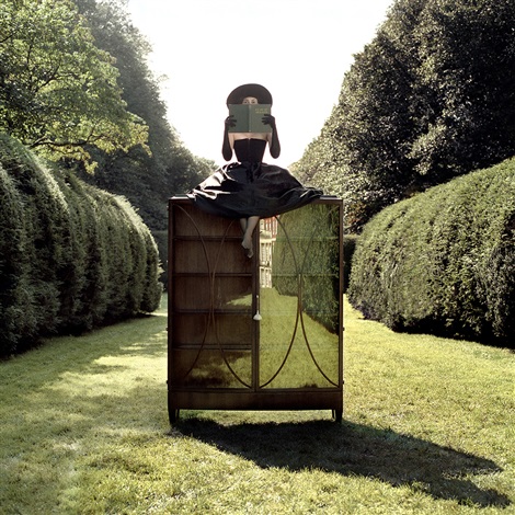 Zoe Reading, Seated on Bookcase, Long Island, New York by Rodney Smith ...