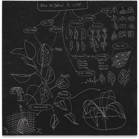 Flow Chart How to Draw a Leaf by Analia Saban on artnet