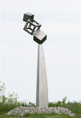 Le Capteur The Sensor - abstract, geometric, stainless steel outdoor ...