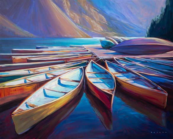 Canoe Patterns on Moraine by Charlie Easton on artnet