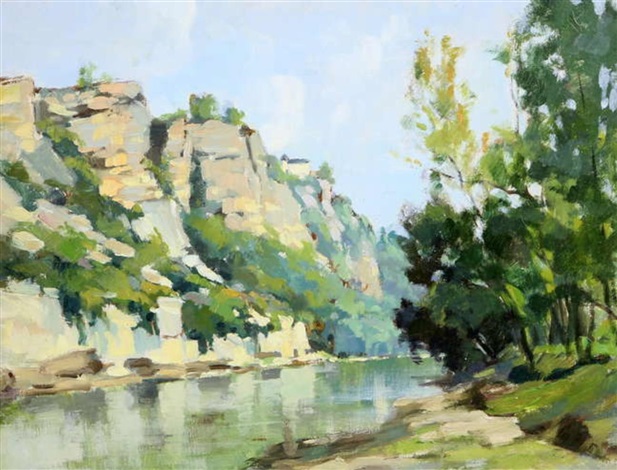 Cirque du Montvalent, La Dordogne, le Matin et Le Château de Mirandol ...