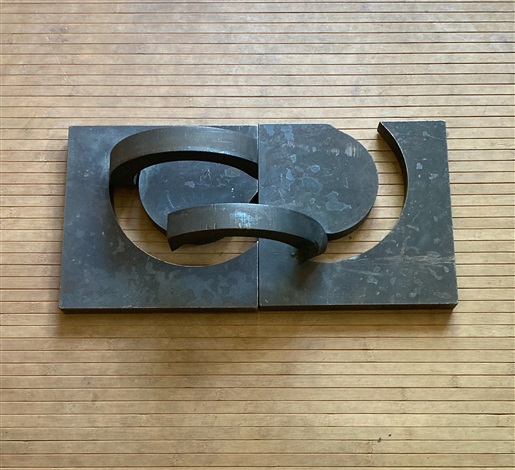 Doppelrelief horizontal Variante by Peter Schwickerath on artnet