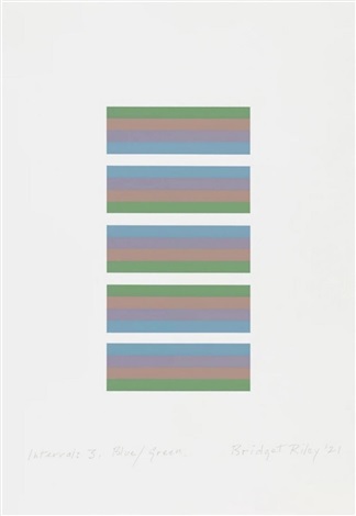 Bridget Riley Intervals 3 - The Matching Set of 3 by Bridget Riley on ...