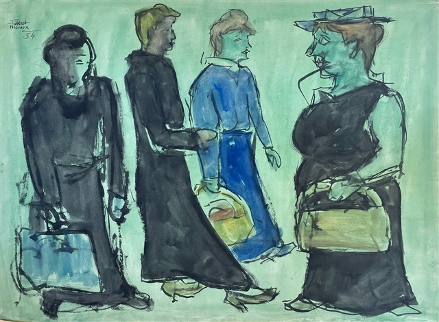 Scène de rue by Fikret Mualla on artnet