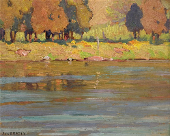 Autumn River by John William Beatty on artnet