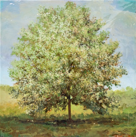 Chestnut - contemporary, landscape, tree, figurative, acrylic and resin ...