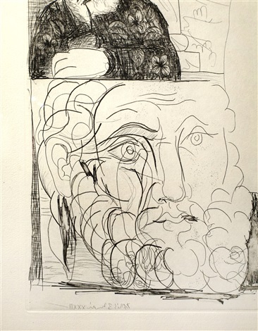 La Bonne dans lAtelier de Sculpture S.V. 71,Surrealist Etching on Paper ...