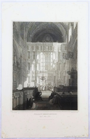 St. Albans Abbey Church, High Altar screen by Robert Clutterbuck on artnet