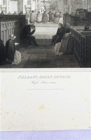 St. Albans Abbey Church, High Altar screen by Robert Clutterbuck on artnet