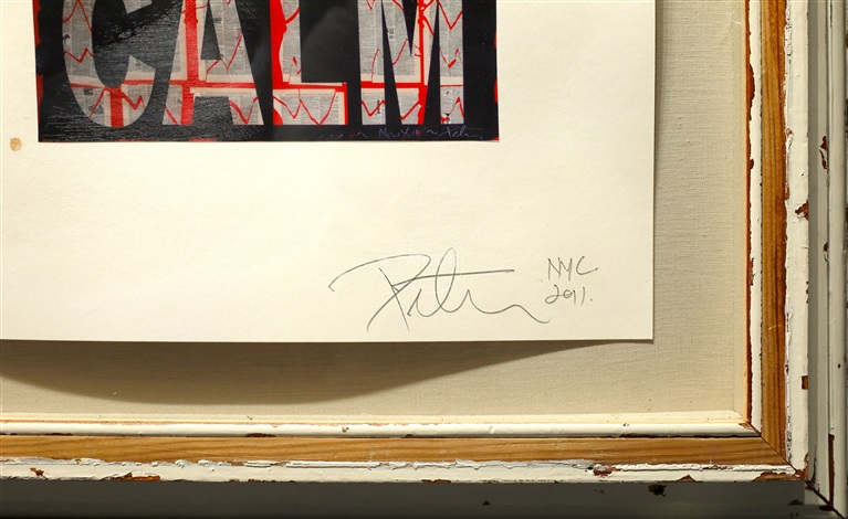 Skull Unique Acrylic and Collage Painting by Peter Tunney on artnet