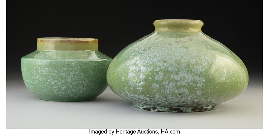 Two Fulper Pottery Crystalline Glazed Vases by Fulper Pottery on artnet