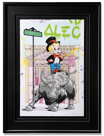 Rags to Richie Standing on Silver Bull by Alec Monopoly on artnet