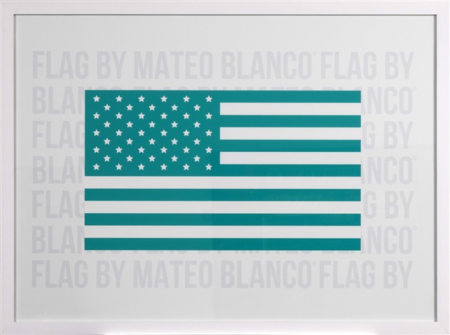 Flag Aquamarine by Mateo Blanco on artnet