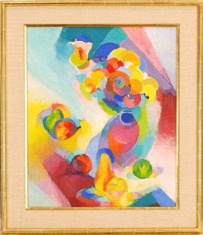 Still Life with Red Vase Synchromy by Stanton MacDonald-Wright on artnet