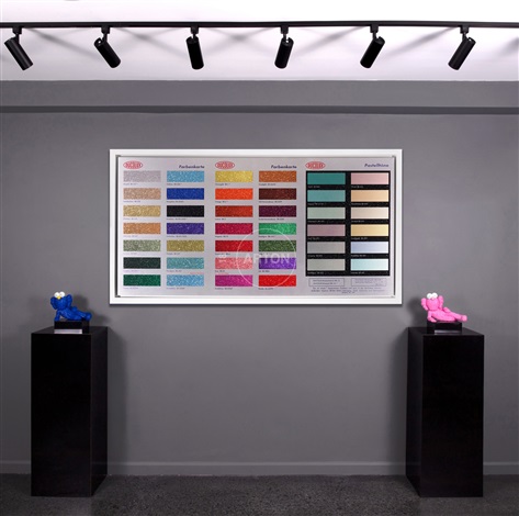 Colour Chart Aluminum Panel with Glitter by Damien Hirst on artnet
