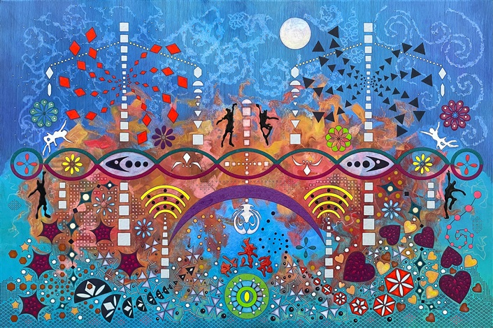 Crossing the Second Chance Bridge by Peter Knapp on artnet