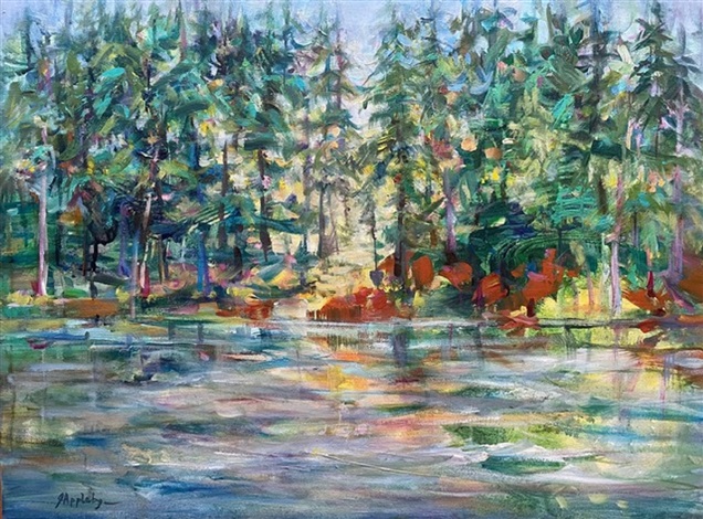 Hemlocks and Reflected Light by Jane Appleby on artnet