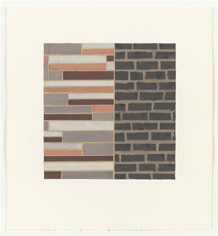 Study for Bricks and Siding, South Wall 1 by Julia Fish on artnet