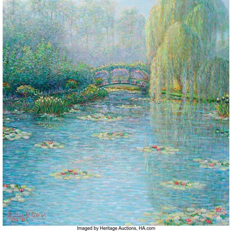 Monets Bridge by George J. Bleich on artnet