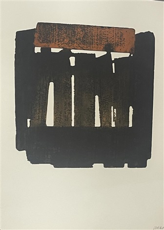 Black etching and rust XXXVI by Pierre Soulages on artnet