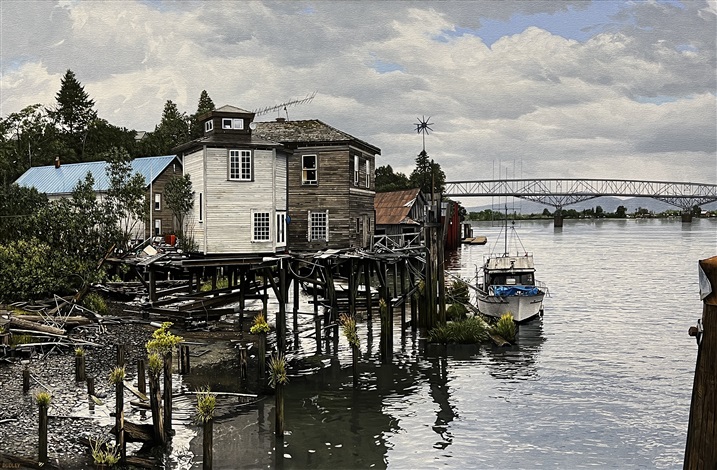 On the Columbia River at Cathlamet by Randy Dudley on artnet