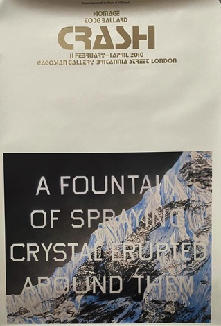 Vintage Ed Ruscha exhibition poster - Mountain series by Ed Ruscha on ...