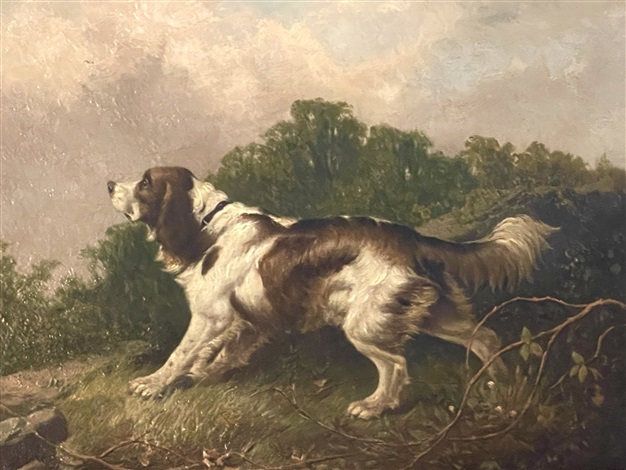 Setter On Point by John Sutcliffe on artnet