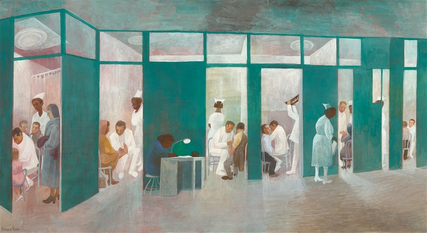 Hospital Corridor by Bernard Perlin on artnet