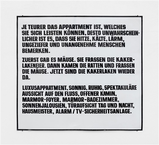 Untitled from the Living Series Je teurer das Appartment ist by Jenny ...