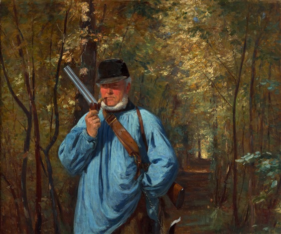 The Gamekeeper and His Dogs by Constantin Troyon on artnet