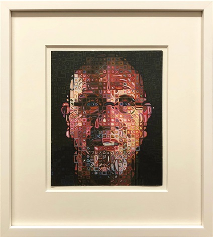 Self-Portrait by Chuck Close on artnet