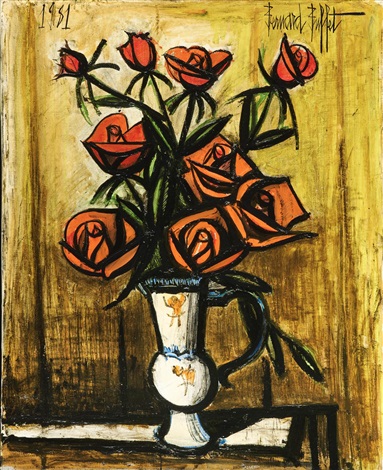 Bouquet de roses by Bernard Buffet on artnet