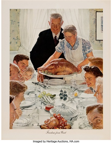 Four Freedoms posters by Norman Rockwell on artnet