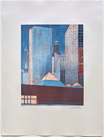 Downtown Los Angeles MOCA Museum of Contemporary Art by Richard Haas on ...