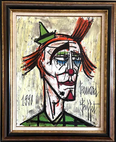 Clown au Chapeau Vert by Bernard Buffet on artnet