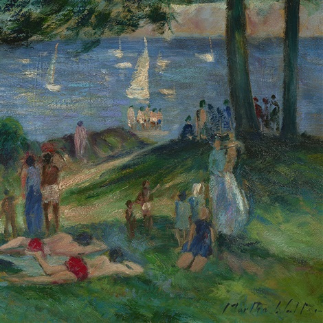 Summer Afternoon - Tucks Point by Martha Walter on artnet
