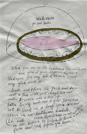 Wild Raspberries IV.126A Waterzoie for Cecil Beaton by Andy Warhol on ...