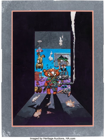 Simon Bisley Fur Fighters PlayStation 2 Original Video Game Box Art ...