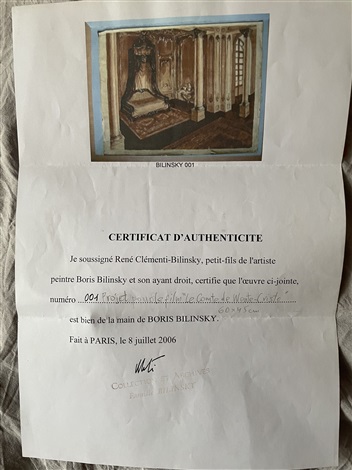 Projet pour le film Le Comte de Monte-Cristo by Boris Bilinsky on artnet