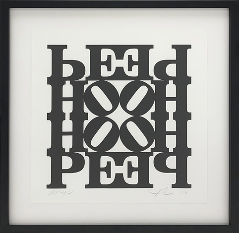 Hope Wall - Black and White by Robert Indiana on artnet