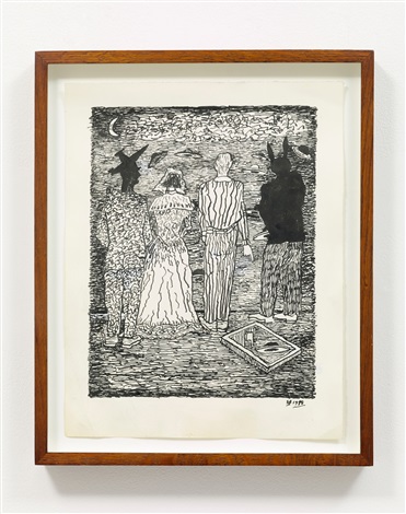 Self Portrait with Friends Watching Flying Saucers by Derek Boshier on ...