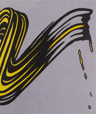 Brushstroke Exhibiton poster by Roy Lichtenstein on artnet