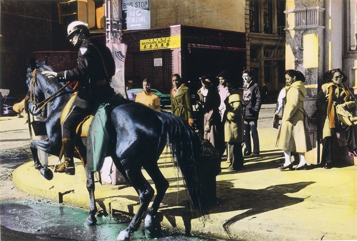 Blue horse on broome street by Elizabeth Lennard on artnet