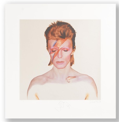 Aladdin Sane Hand signed by David Bowie, Celia Philo Philip Castle by ...