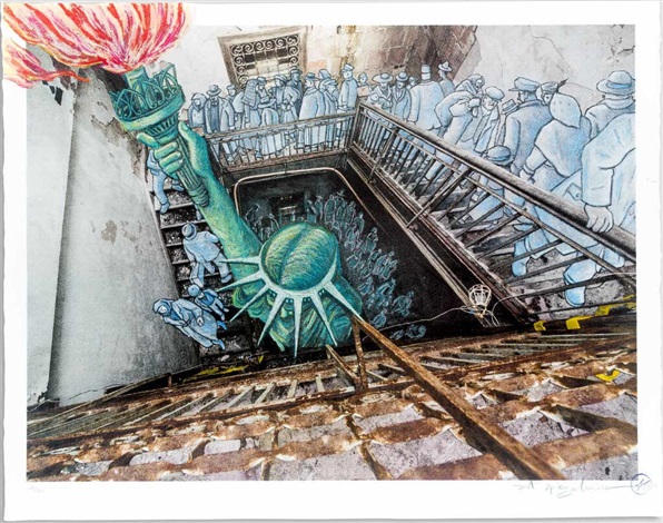 Ghosts of Ellis Island by JR on artnet