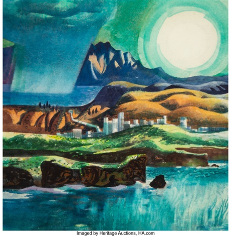 History of Water in California by Millard Sheets on artnet