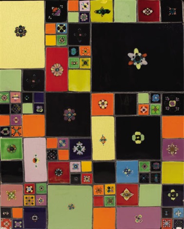 A Danish ceramic wall tile by Bjørn Wiinblad on artnet