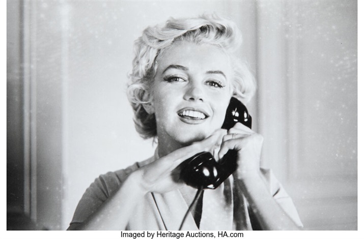 Marilyn on the Telephone by Sam Shaw on artnet