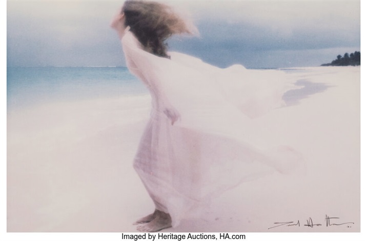 Woman in White on Beach by David Hamilton on artnet