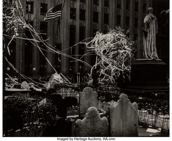 Trinity Churchyard on V.E. Day, New York City by Josef Breitenbach on ...